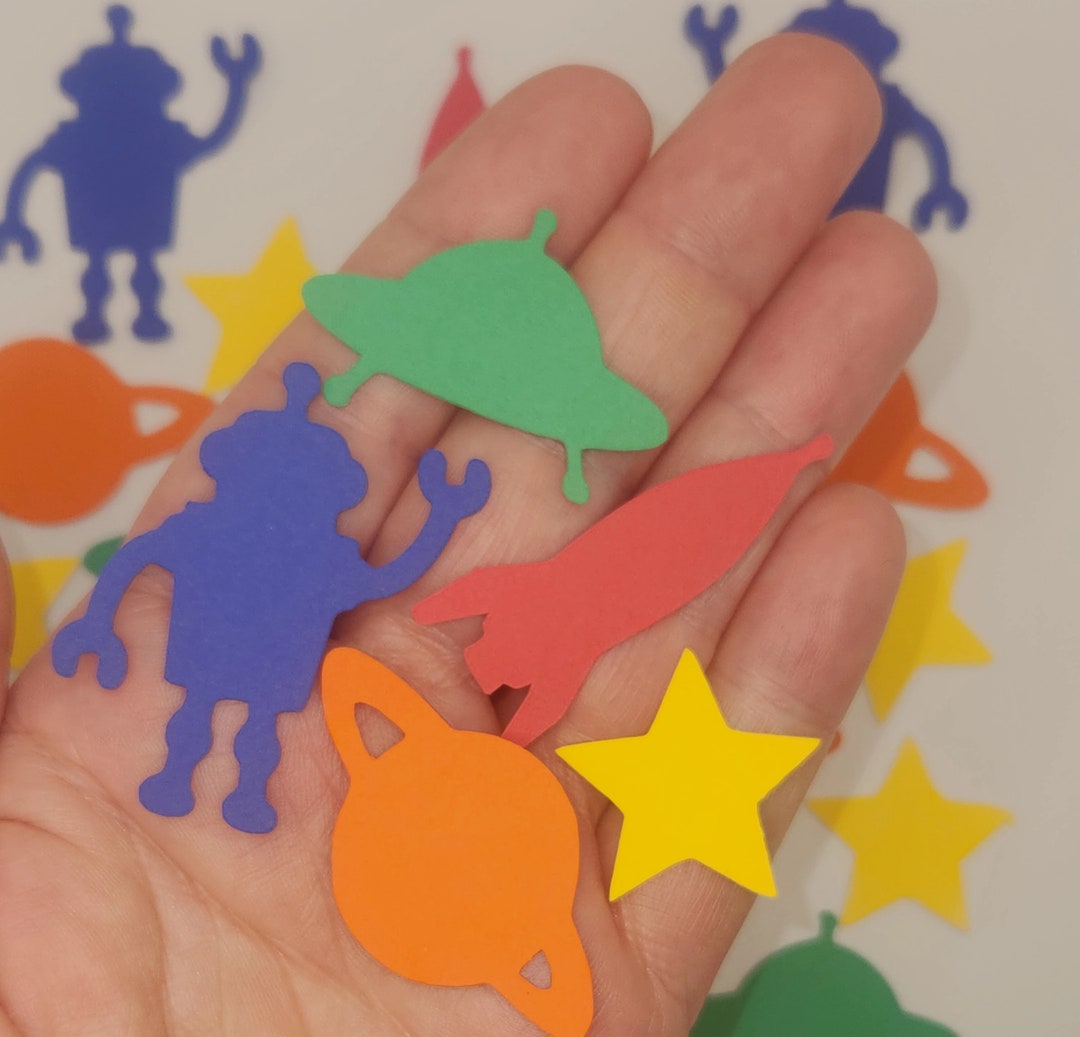 Space Confetti Space Party Robot Confetti Galaxy Theme Gift Star ...