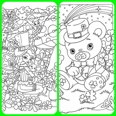 Magic of Ireland - Colouring Pages by Sassy Colouring- St Patricks Day ...