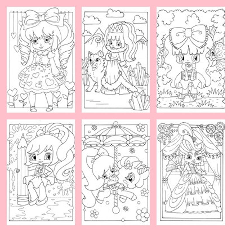 Chibi Girls Coloring Book – 40 Sassy Sweethearts Designs (PDF Download ...