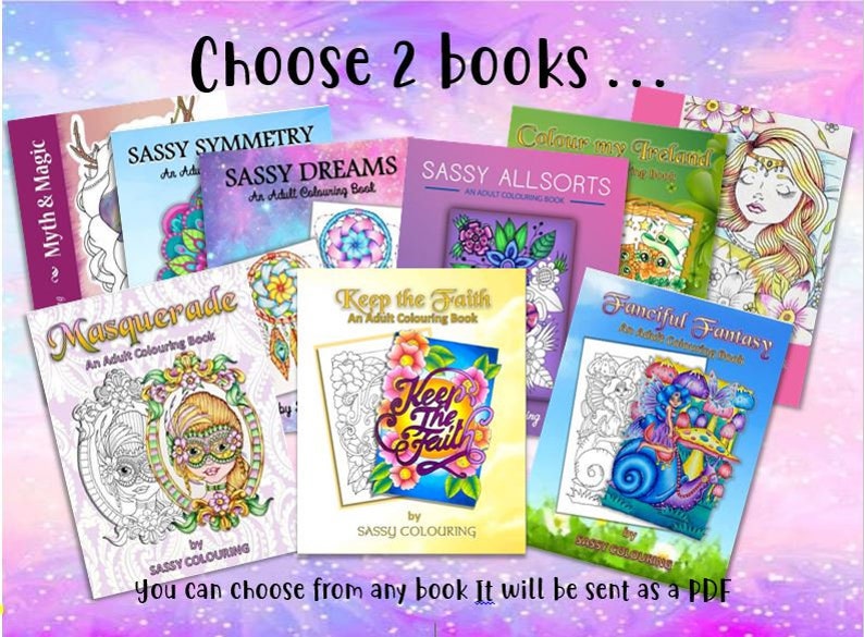 Sassy Colouring MIDI Colouring Bundle Adult Coloring by | Etsy