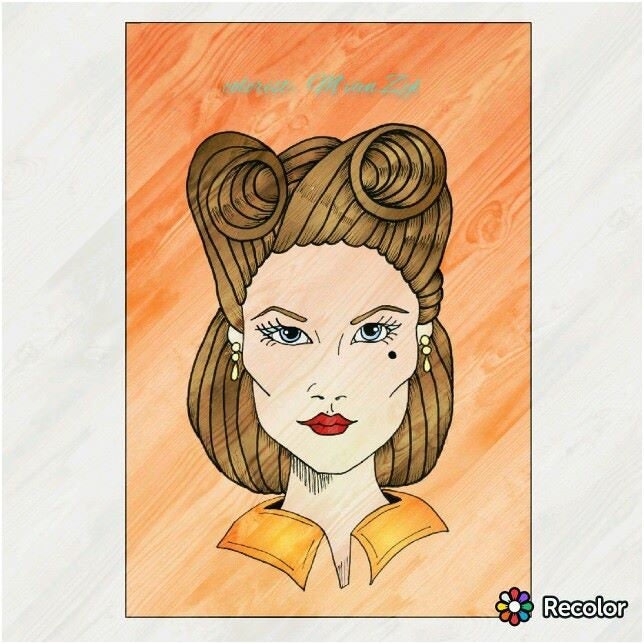 Pin Up-styles Colouring Pages - Etsy