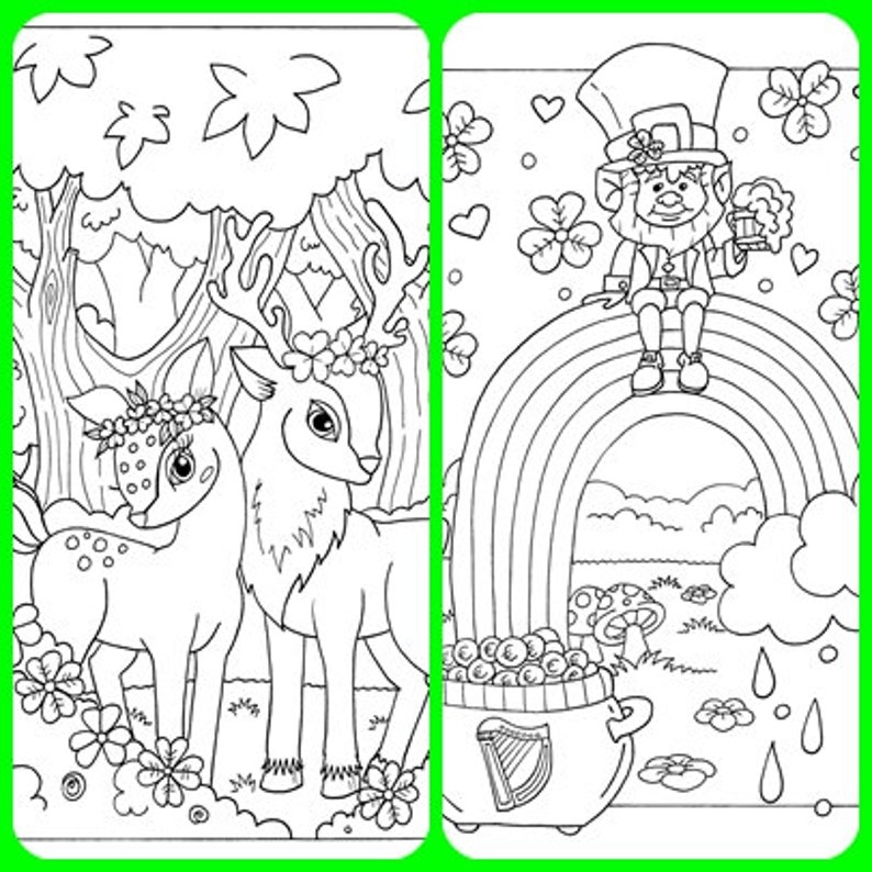 Magic of Ireland - Colouring Pages by Sassy Colouring- St Patricks Day ...