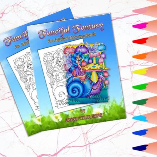 Fanciful Fantasy an Adult Coloring Book - Etsy