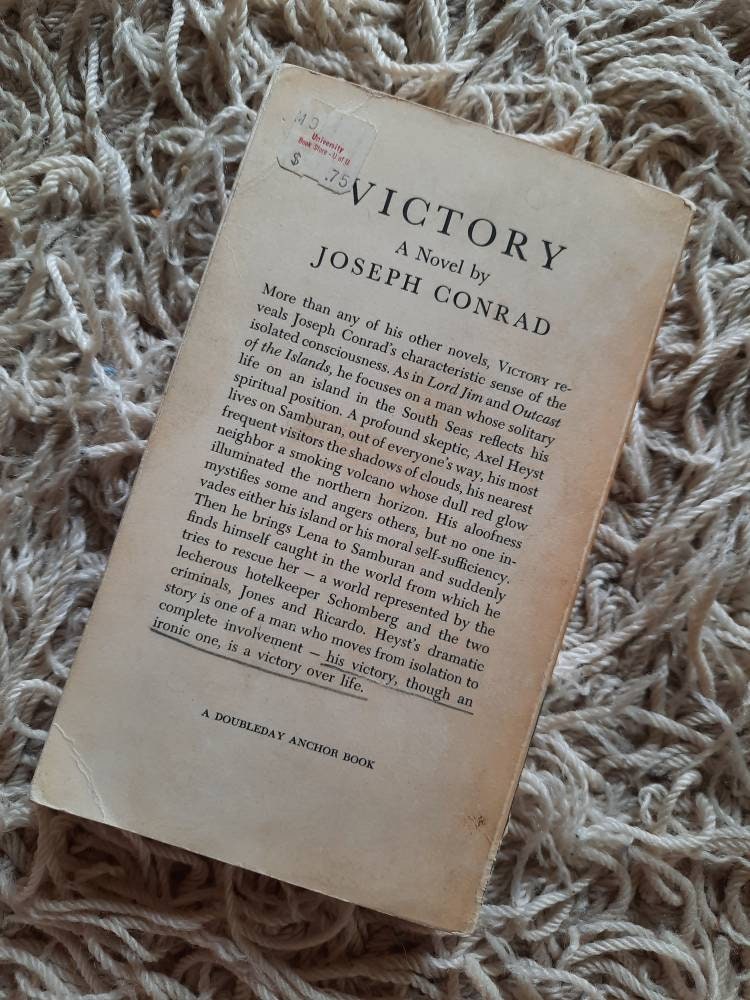 Victory by Joseph Conrad Doubleday Anchor A106 Vintage Paperback Mass ...