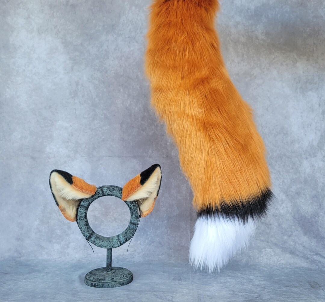 Faux Fur Fox Ear and Tail Set (ready to Ship) - Etsy
