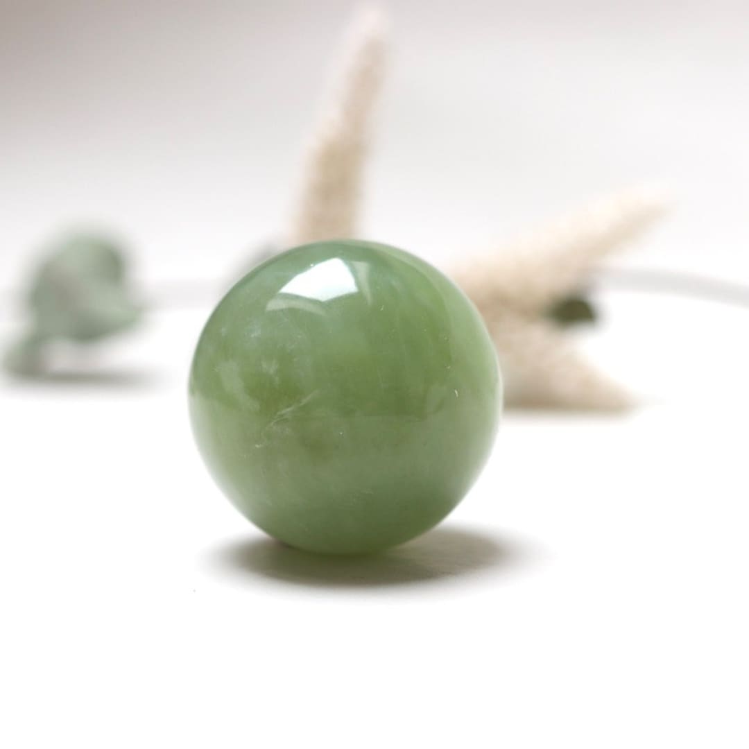Dreamy Jadeite Sphere, Meditation Gift, Jade Crystal Ball - Etsy