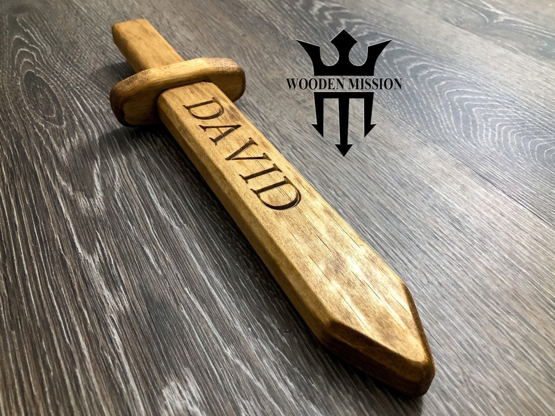Mini Short Wooden Sword - Personalized Engraving - Gift - Toys for Boys ...