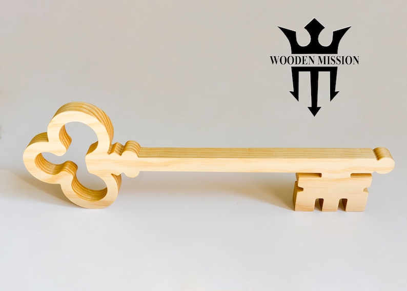 Large 14 Wooden Skeleton Key - Etsy