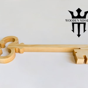 Large 14" Wooden Skeleton Key - Etsy