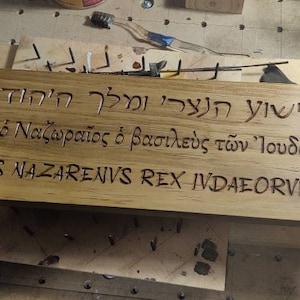 Title of the Cross Titulus “INRI” Jesus of Nazareth King of the Jews ...