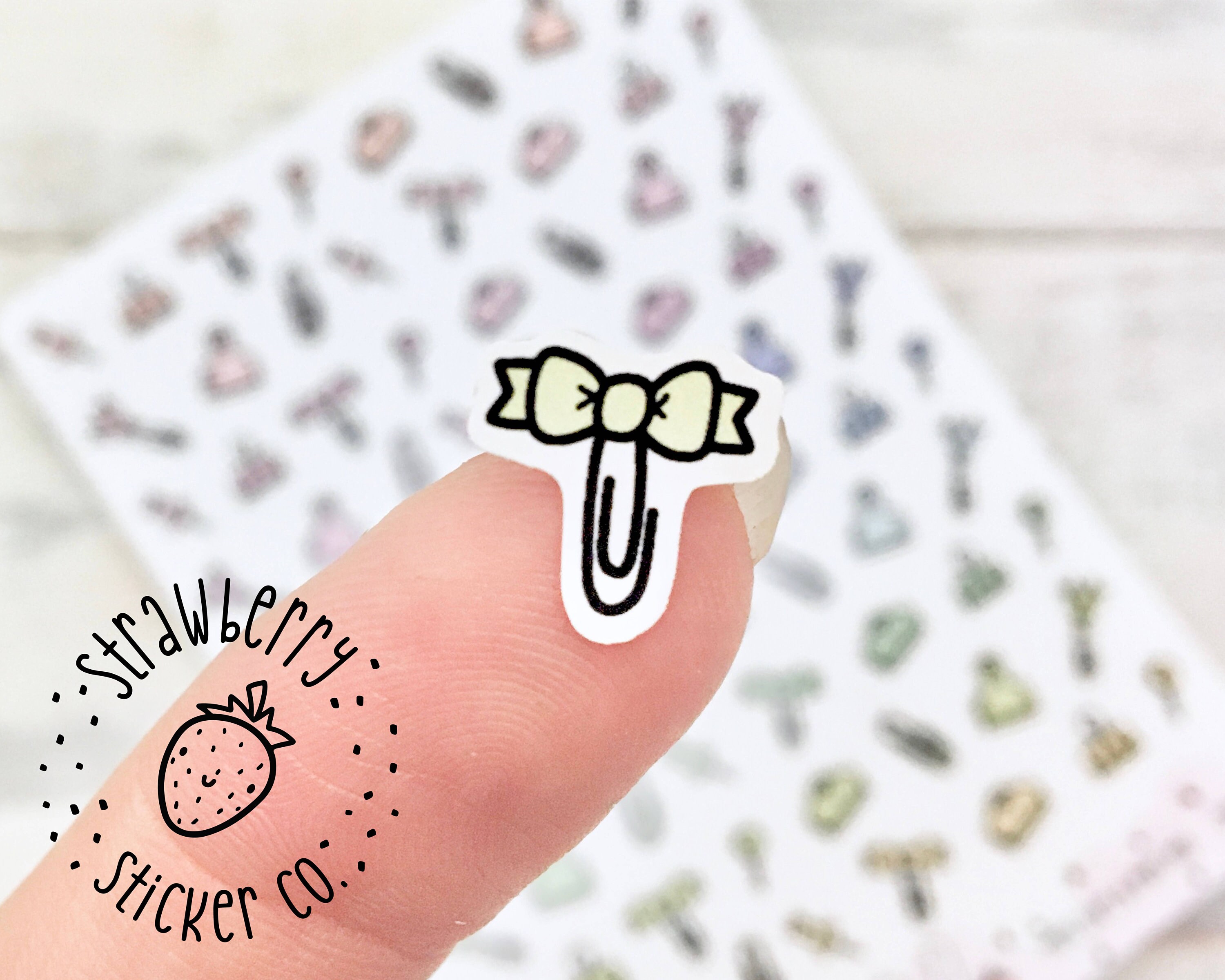 80 Mini Clips and Pins Stickers SSC3010 Pastel Hobonichi Weeks - Etsy UK