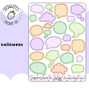 24 Speech Bubble Planner Stickers SSC3034 - Etsy