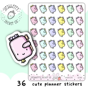 36 Planner Time Cute Kawaii Stickers SSC1048 - Etsy
