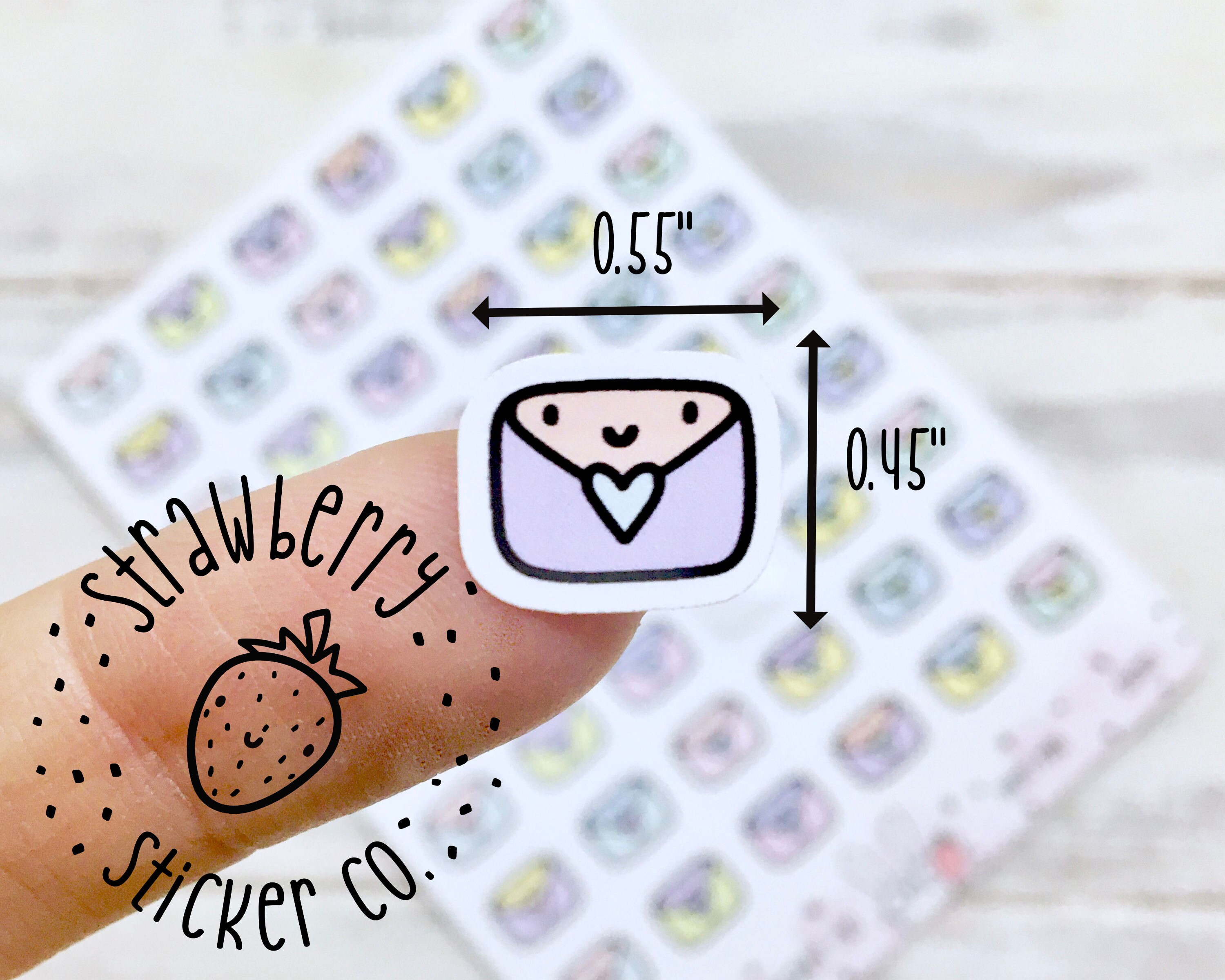 54 Cute Pastel Happy Mail Planner Stickers SSC1011 - Etsy