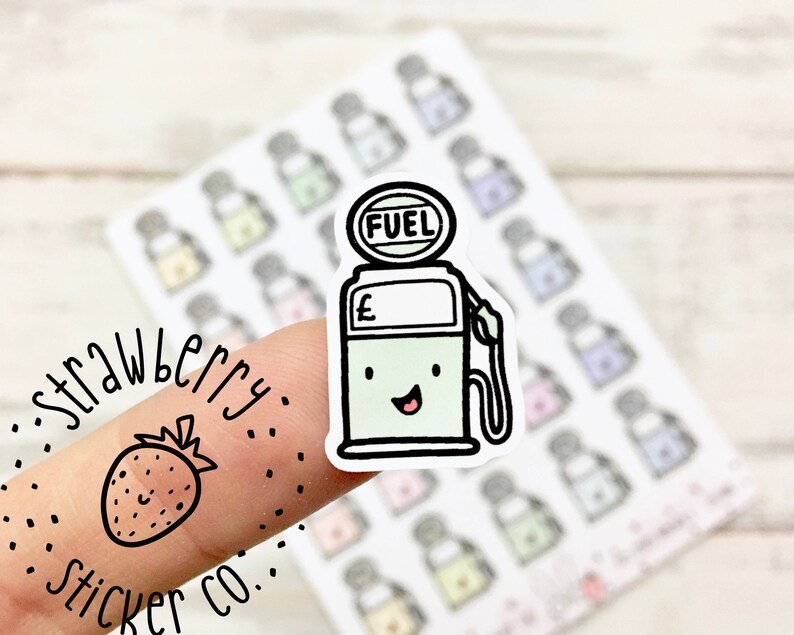 25 Cute Fuel Spend Tracker Kawaii Planner Stickers SSC1008 - Etsy