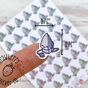 42 Cute Ironing Kawaii Planner Stickers SSC1068 - Etsy