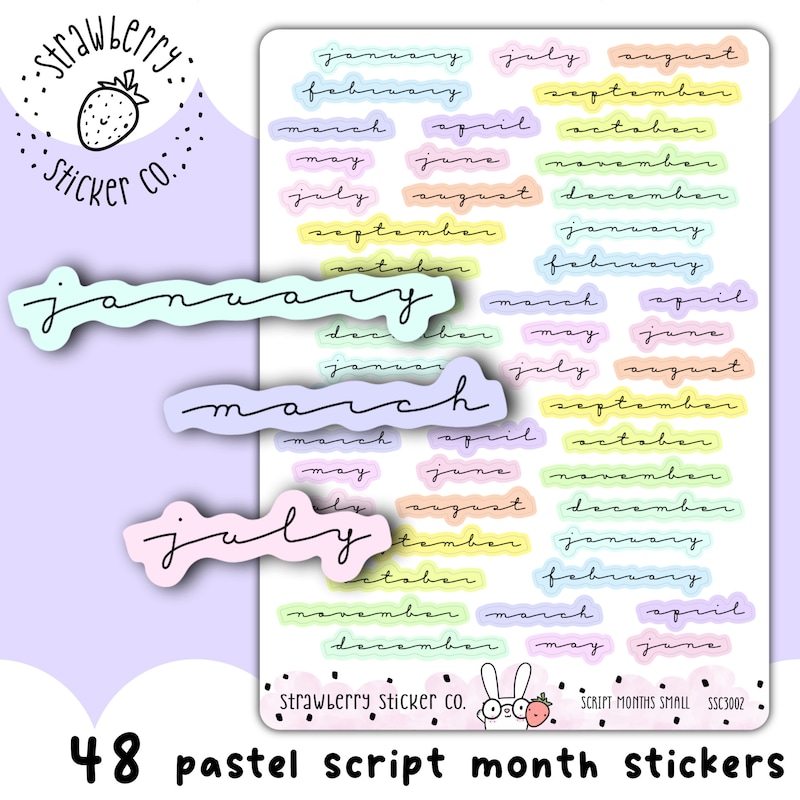 Monthly Headers - Etsy