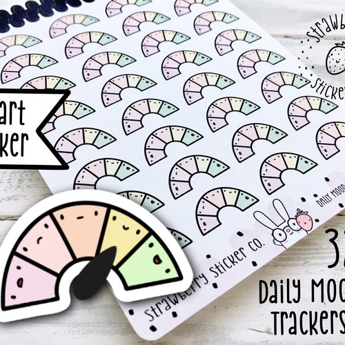 20 Cute Mood Tracker Planner Stickers - Etsy