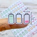 63 Cute Energy Tracker Planner Stickers SSC1043 - Etsy