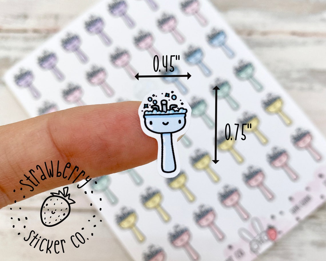 42 Cute Sink Clean Reminder Kawaii Planner Stickers SSC1067 - Etsy UK
