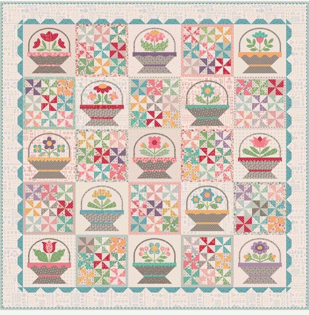 Flower Basket Sampler - Sew Simple Shapes by Lori Holt - Etsy