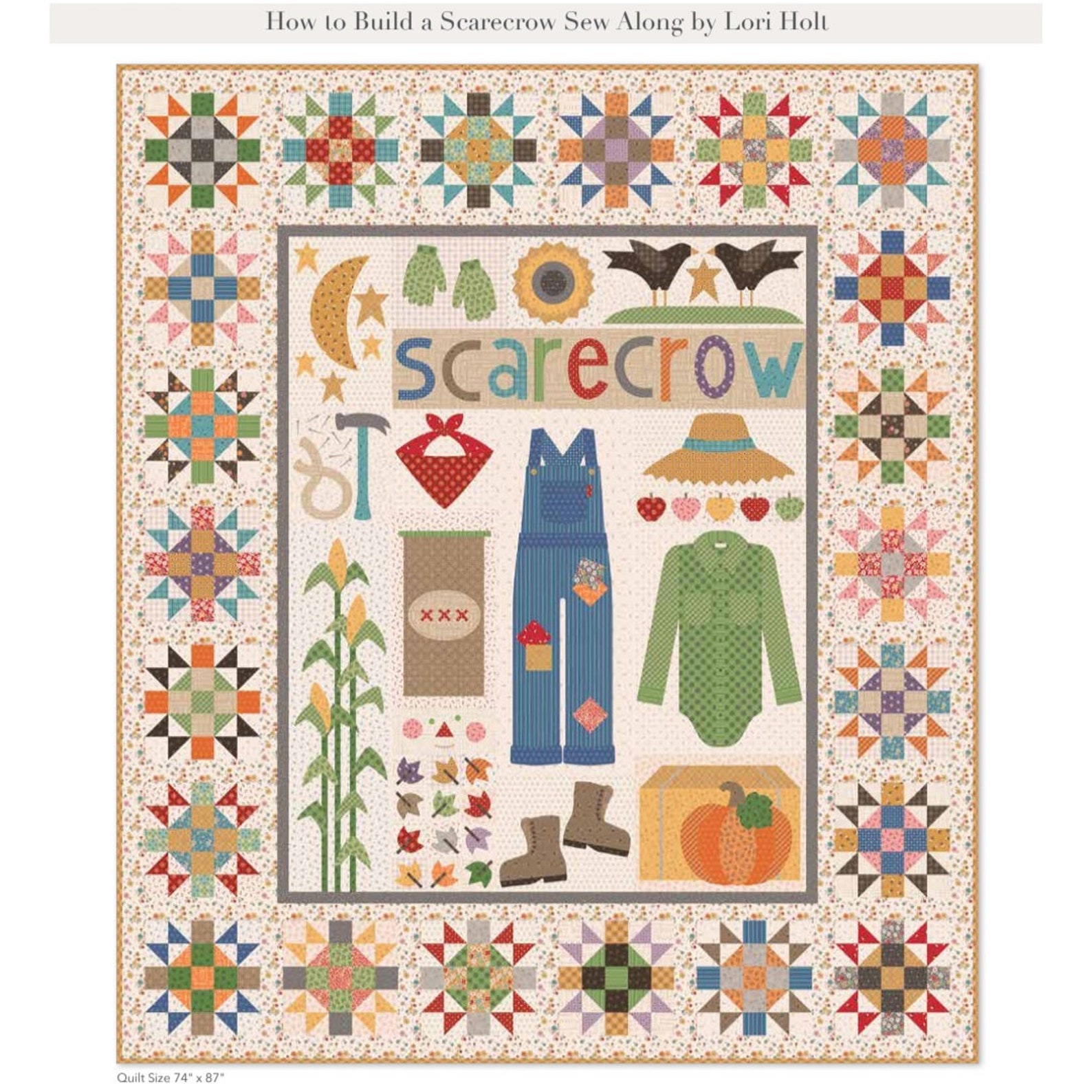 How to Build A Scarecrow - Sew Simple Shapes by Lori Holt - Etsy
