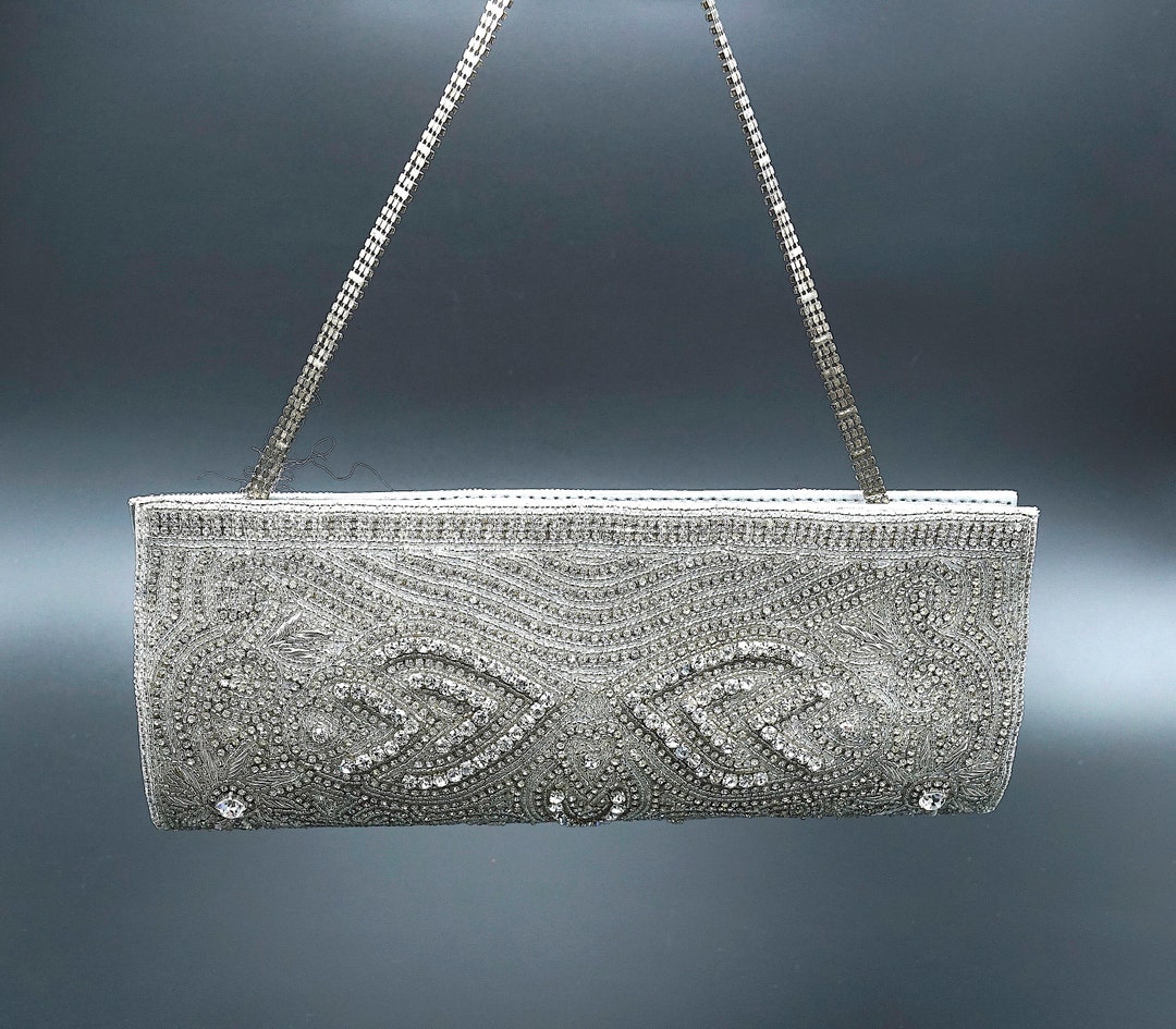 Vintage Diamante Evening Bag, Clutch Purse, Clutch Bag, Evening Bag ...
