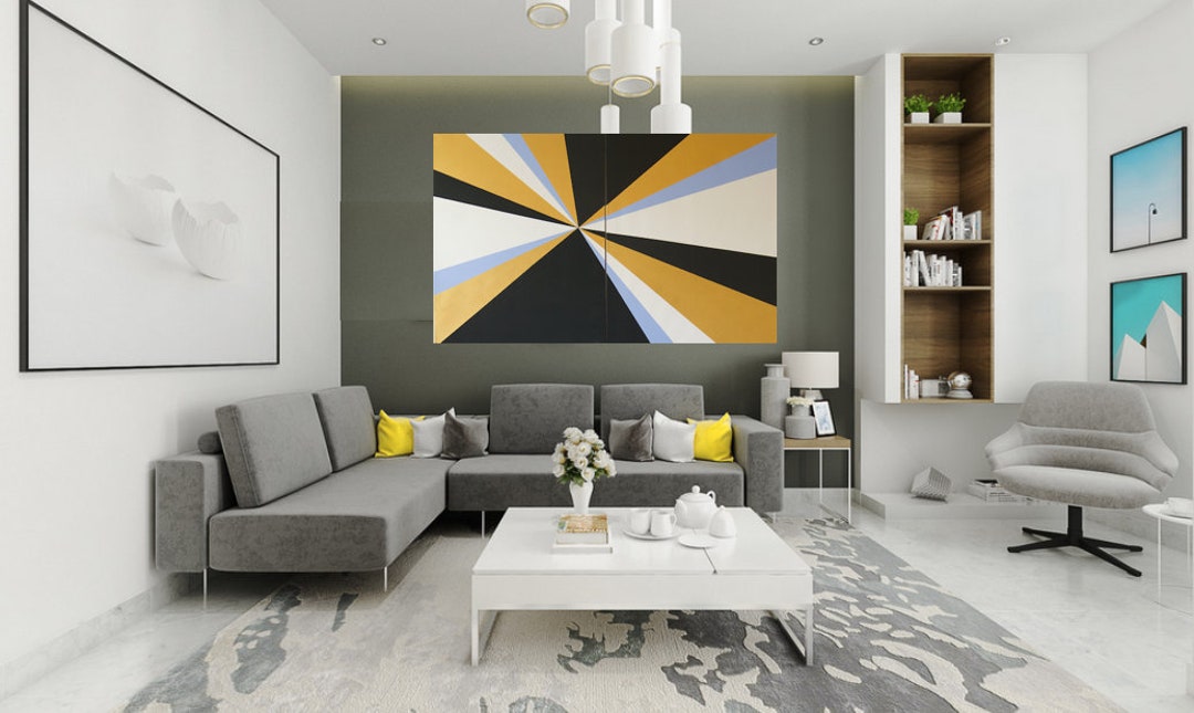 Modern Art Painting, Graphic Painting, Metallic Painting, Mid Century ...