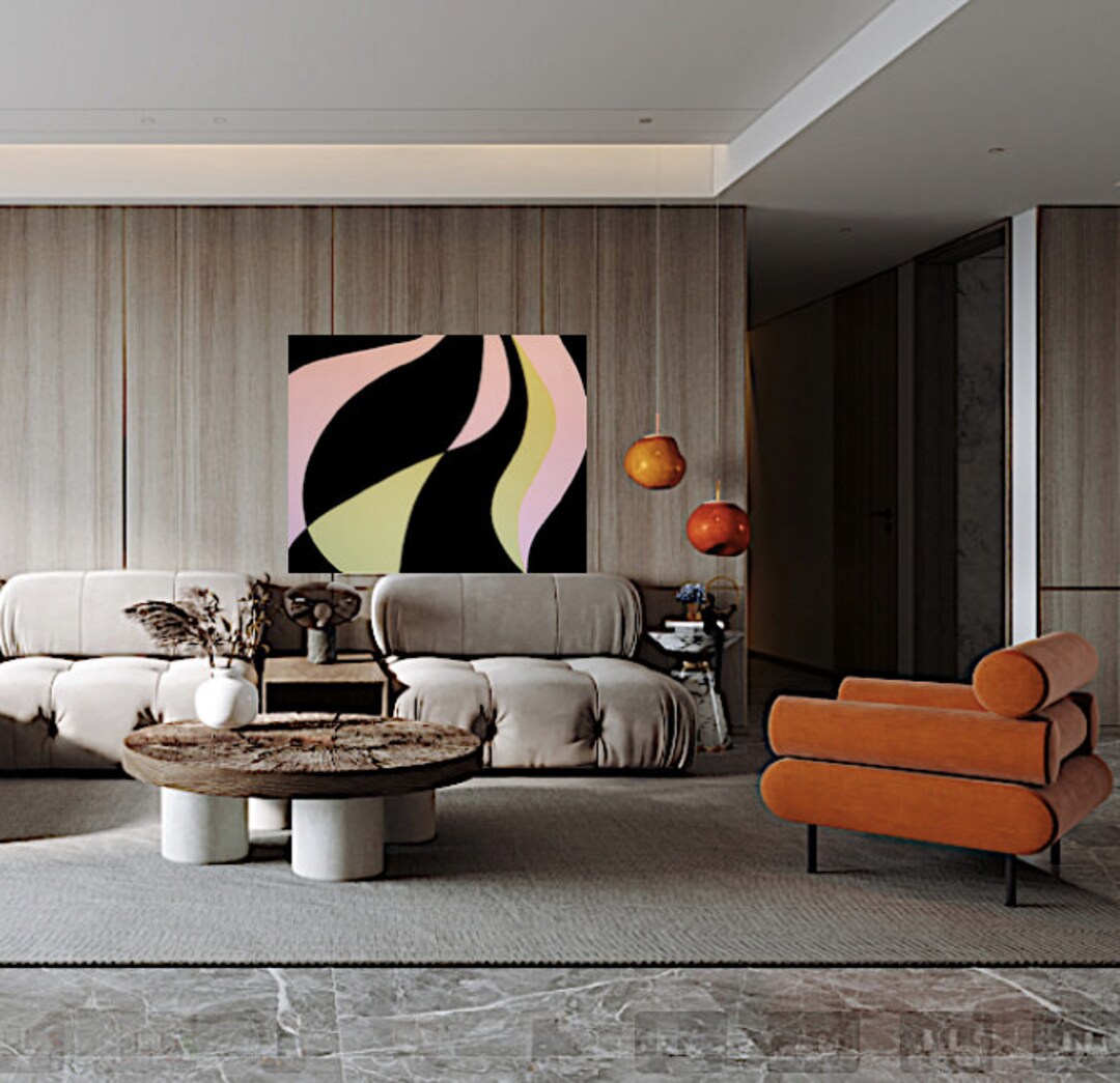 Modern Art Painting, Graphic Painting, Abstract Painting, Mid Century ...