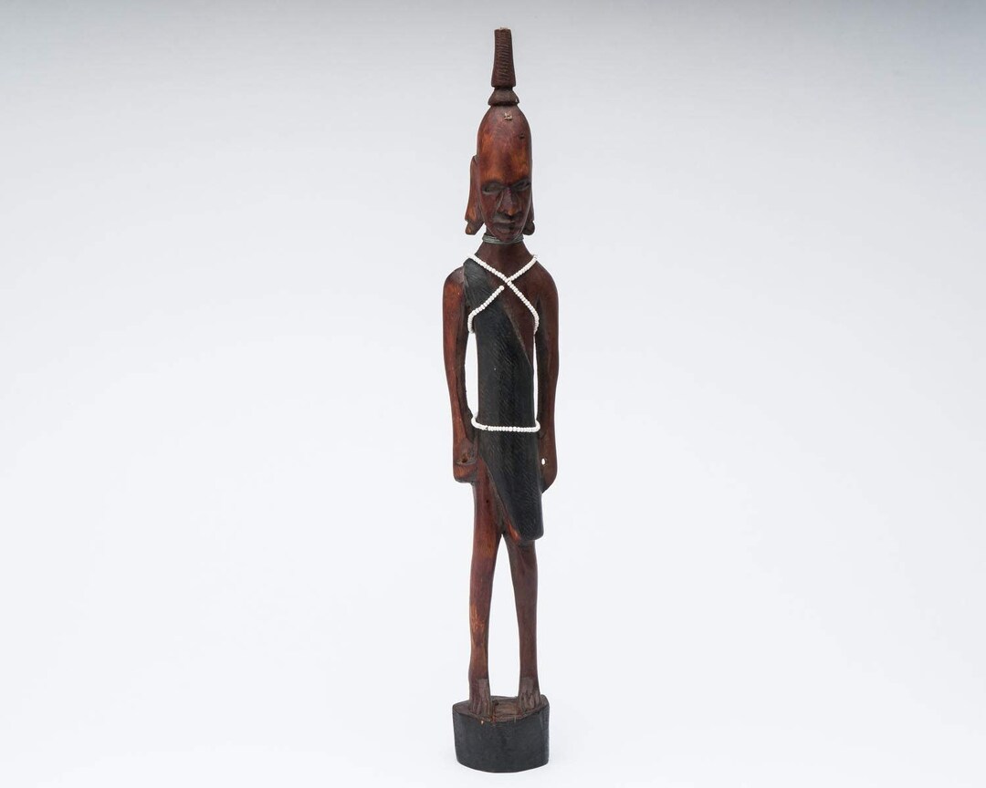 Vintage African Tribal Figurine, African Wooden Figurine, Hand Carved ...
