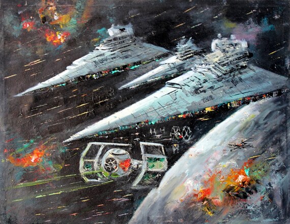Star Destroyer Canvas Print Star Wars Print Star Wars X Wing | Etsy