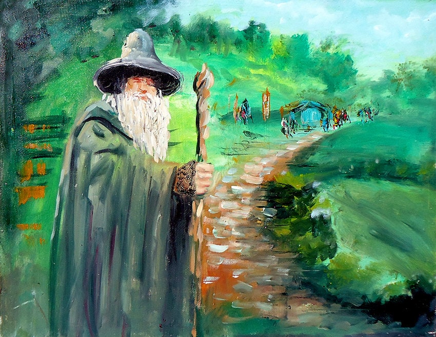 Gandalf the Grey Canvas Print - Wall Art - Etsy