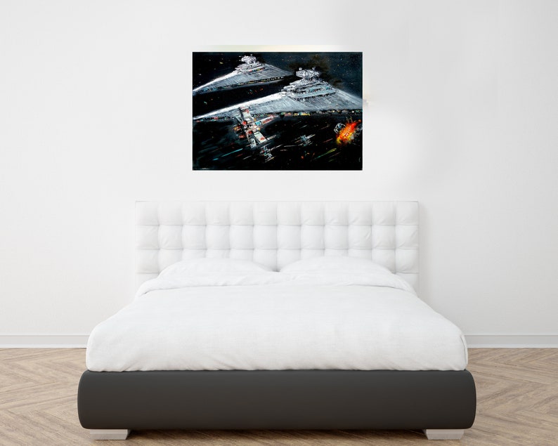 Star Destroyers Canvas Print Star Wars Fan Art by Naci Caba | Etsy