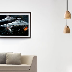 Star Destroyers Canvas Print Star Wars Fan Art by Naci Caba - Etsy