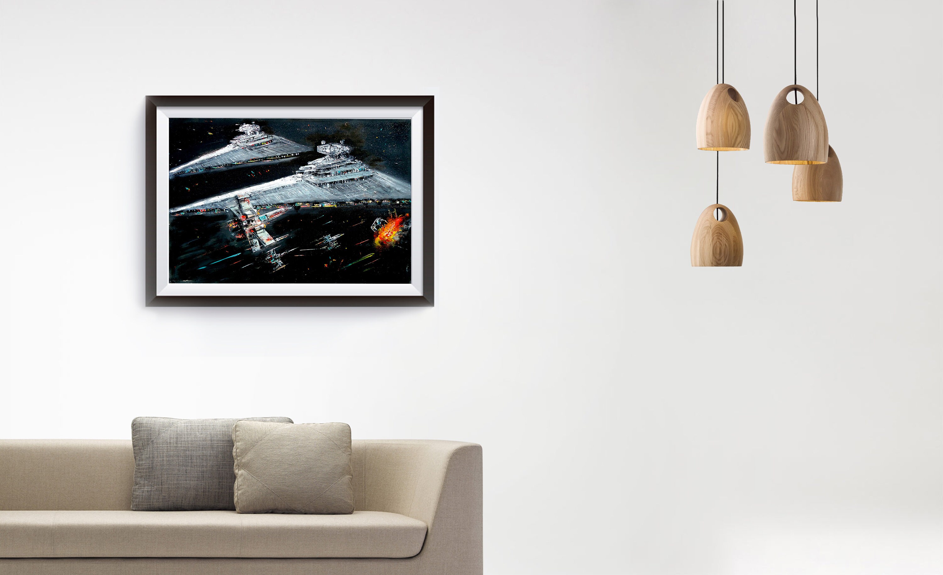 Star Destroyers Canvas Print Star Wars Fan Art by Naci Caba - Etsy