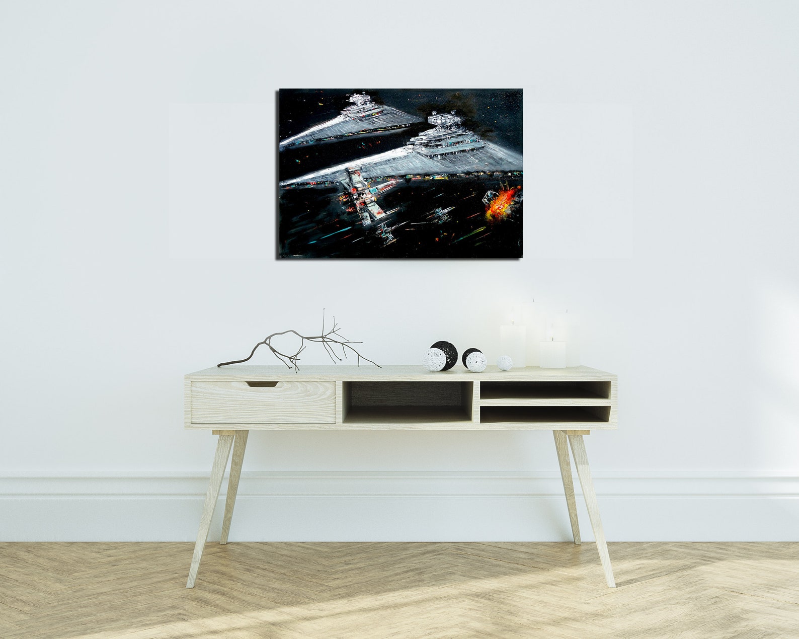 Star Destroyers Canvas Print Star Wars Fan Art by Naci Caba | Etsy