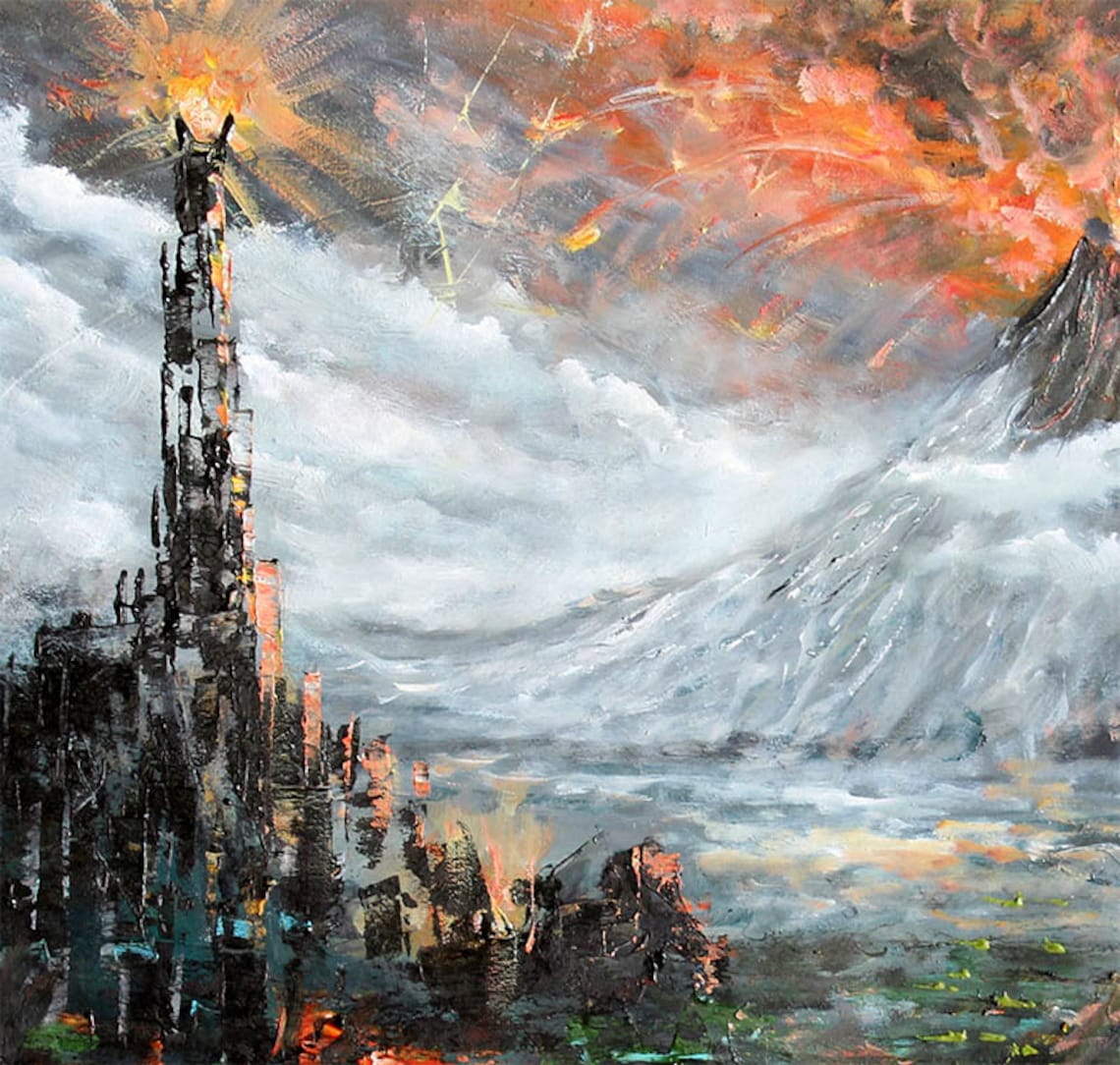Mordor Canvas Print, Lord of the Rings Art by Naci Caba - Etsy