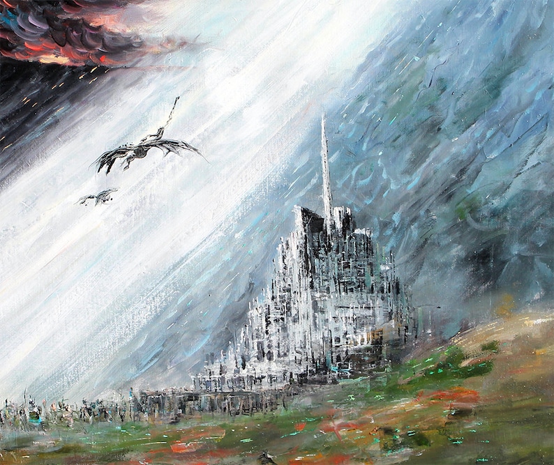 Gondor Canvas Print LOTR Themed Wall Art Gondor Print / Wall - Etsy