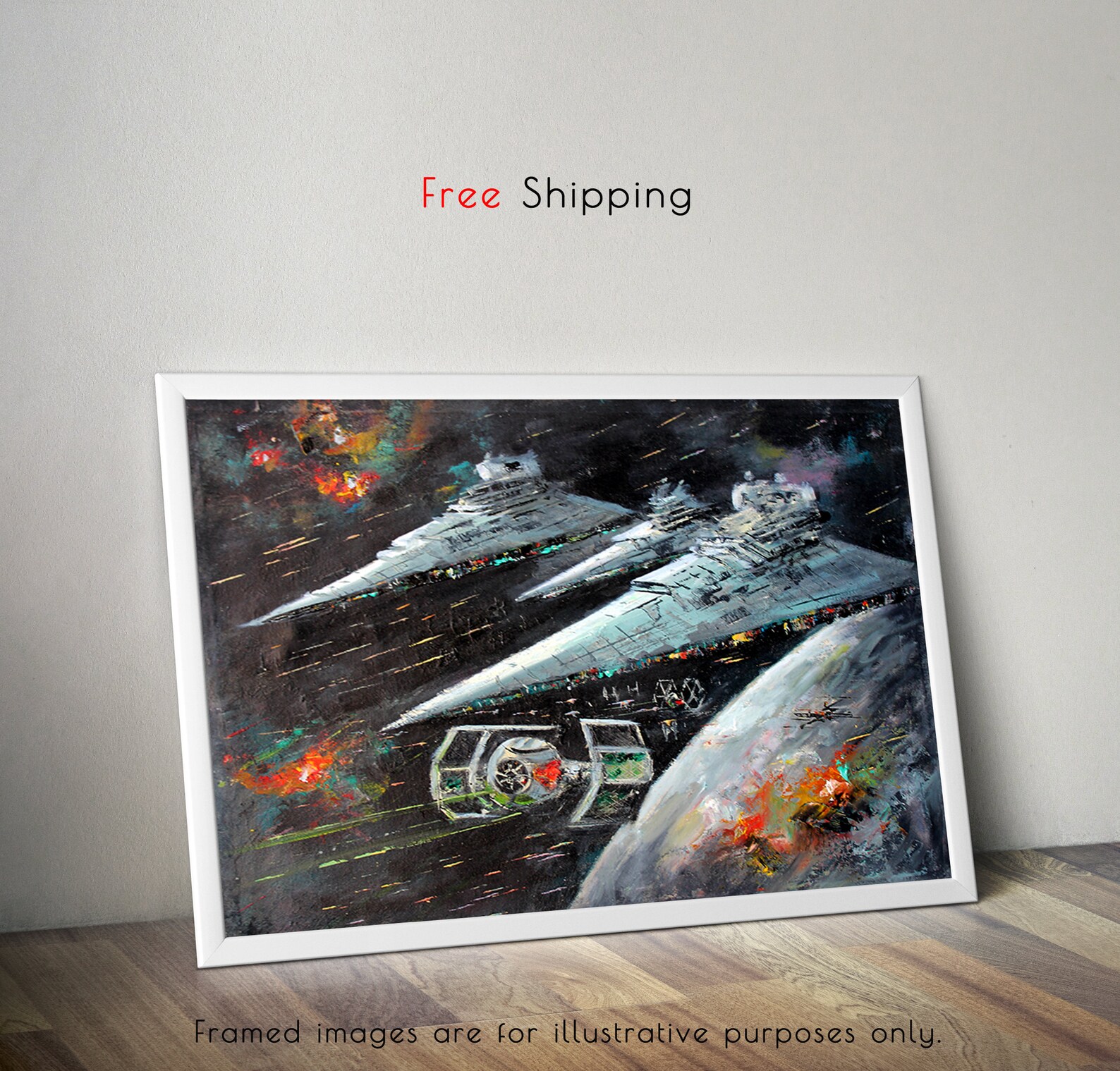 Star Destroyer Canvas Print Star Wars Print Star Wars X Wing | Etsy