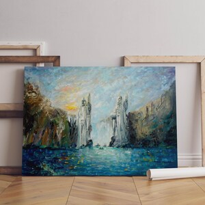 The Argonath Canvas Print, Lord of the Rings Art, LOTR Print, Lotr Wall ...