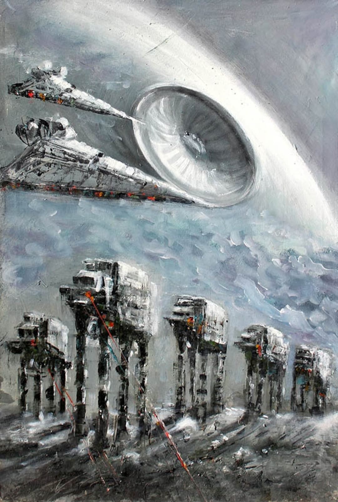 Imperial Military Art Death Star Canvas Print Star - Etsy