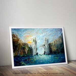 The Argonath Canvas Print Lord of the Rings Art LOTR Print - Etsy