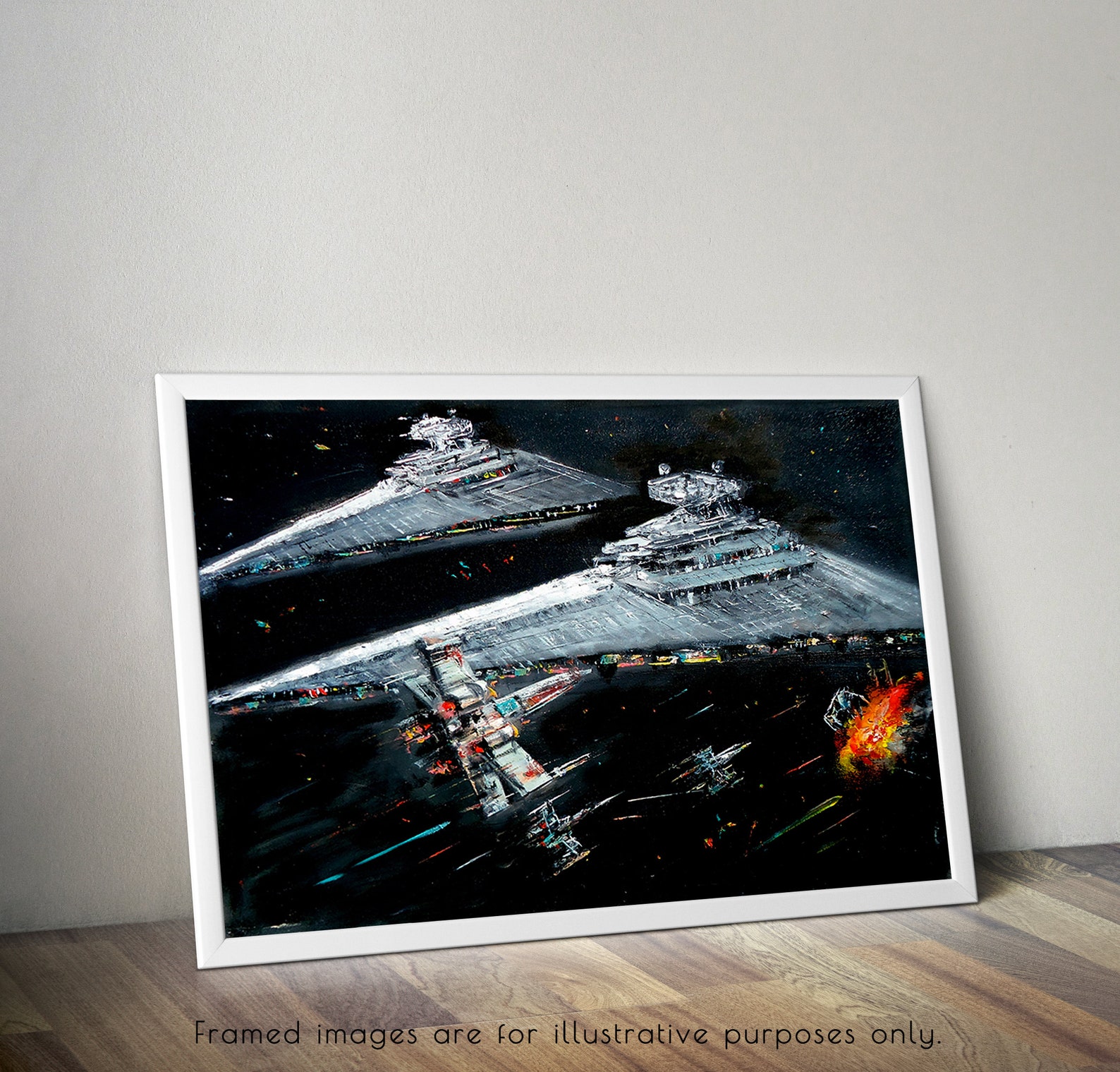 Star Destroyers Canvas Print Star Wars Fan Art by Naci Caba | Etsy
