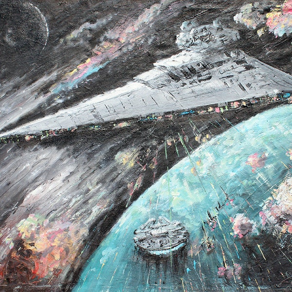 Star Destroyer Canvas Wall Art - Etsy