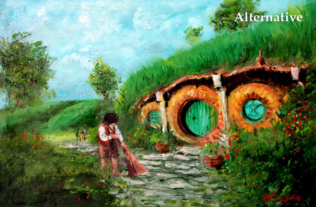 LOTR Canvas Print, Shire Print, Hobbiton Canvas Print, Shire Wall Art ...