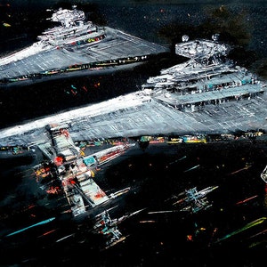 Star Destroyers Canvas Print Star Wars Fan Art by Naci Caba - Etsy