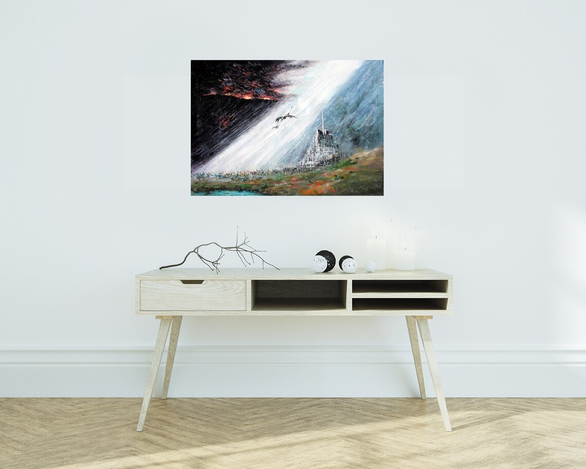 Gondor Canvas Print LOTR Themed Wall Art Gondor Print / Wall - Etsy