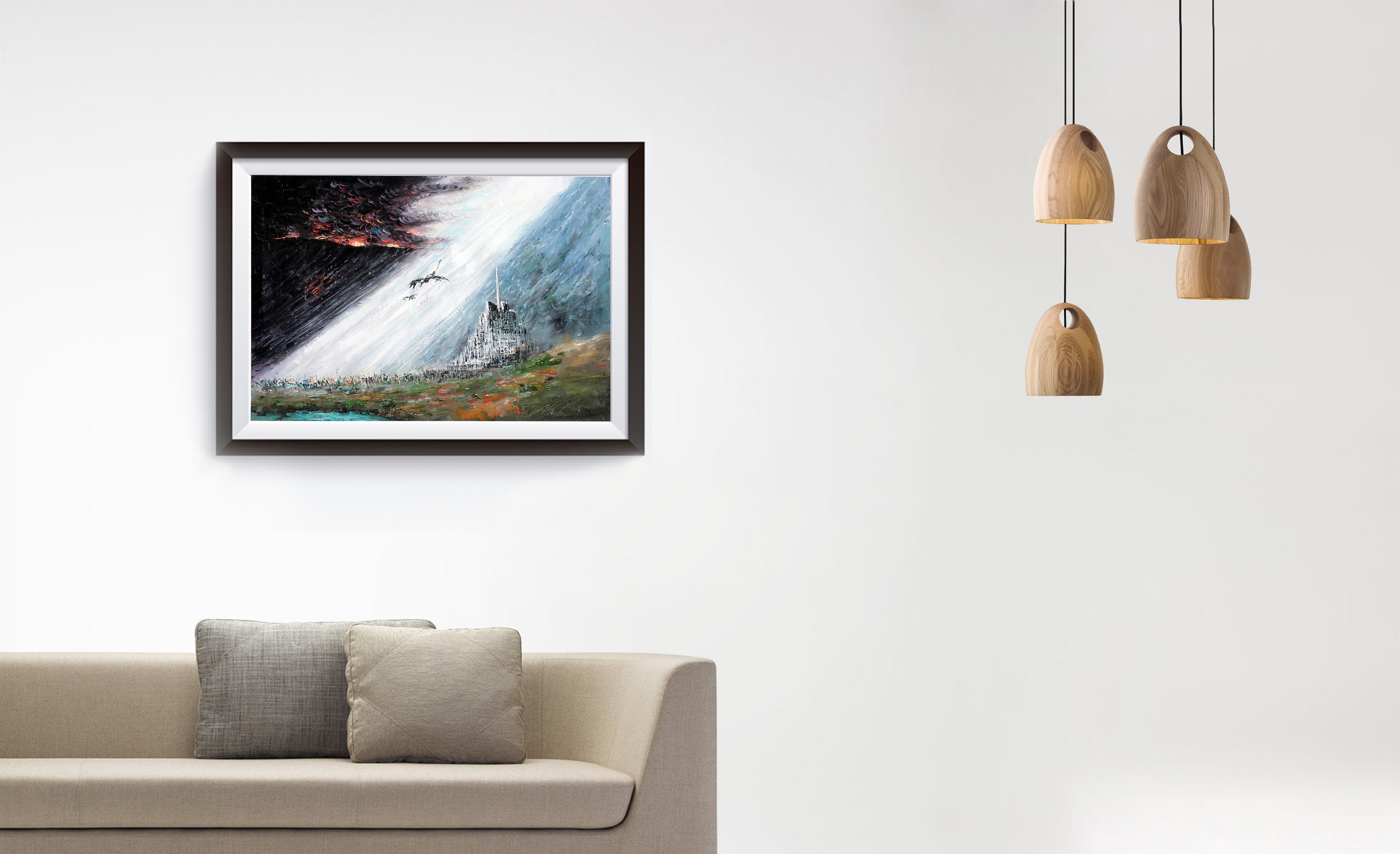 Gondor Canvas Print LOTR Themed Wall Art Gondor Print / Wall - Etsy