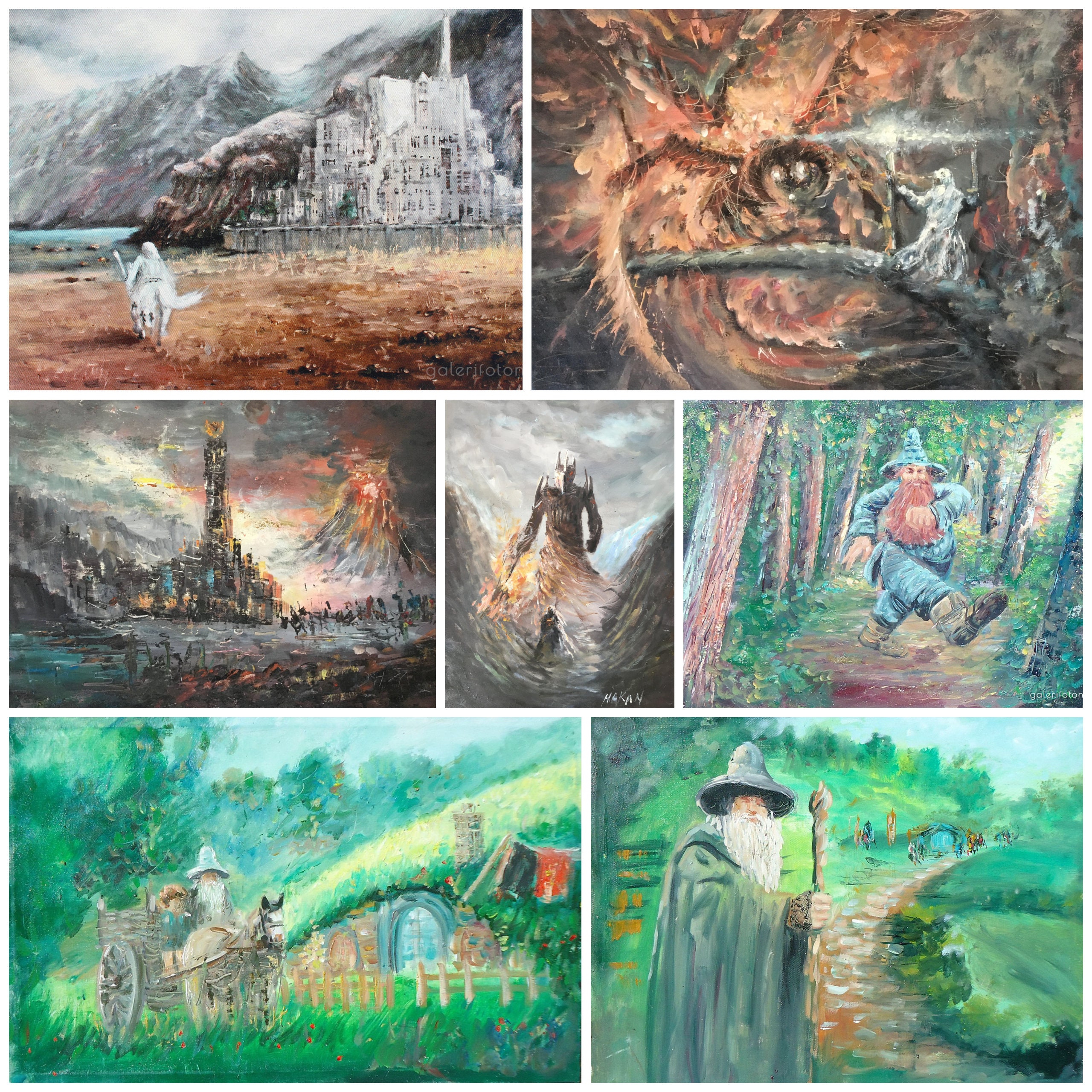 Mordor Canvas Print Lord of the Rings Poster LOTR Art Print - Etsy Denmark