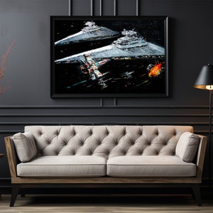 Star Destroyers Canvas Print, Star Wars Fan Art by Naci Caba - Etsy
